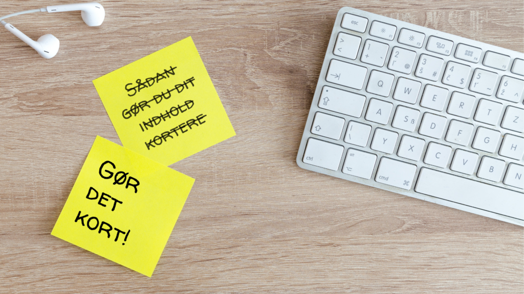 Kunsten at gøre det kort – 5 (korte) fif - UNGKOM